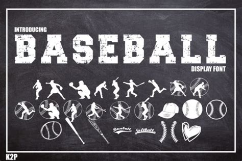 Baseball Font By KtwoP Creative Fabrica