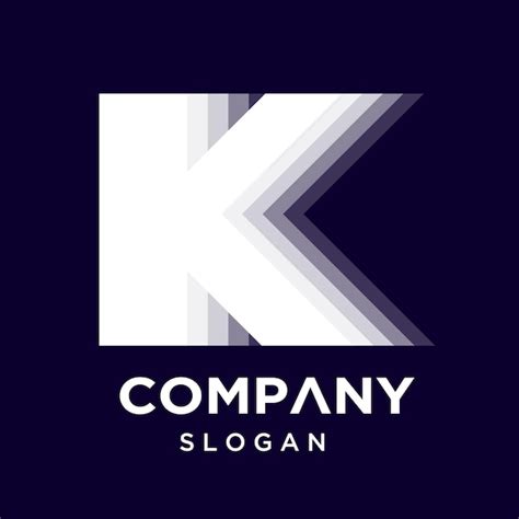 Logotipo Da Empresa K Vetor Premium