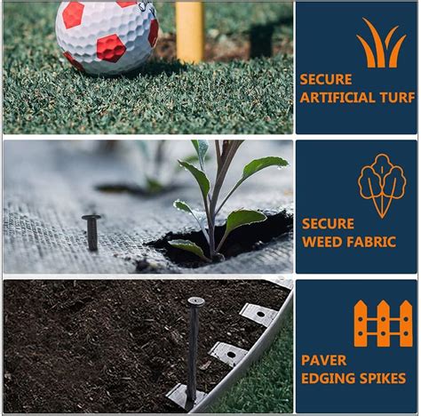No Dig 8 Inch Spiral Nylon Landscape Edging Spikes 50 Pcs For Garden