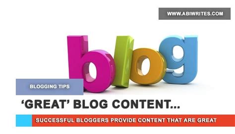 How To Write Great Blog Content