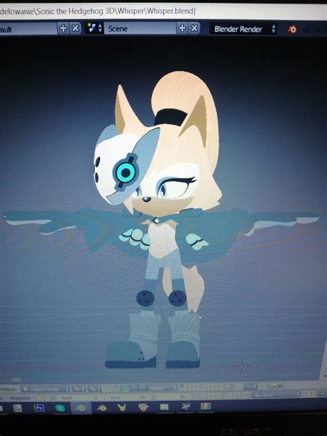 Wip Whisper The Wolf Model By Detexki99 On Deviantart