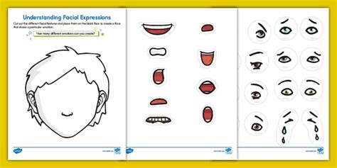 Understanding Facial Expressions Pdf Worksheet