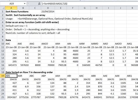 More Sort Functions Newton Excel Bach Not Just An Excel Blog