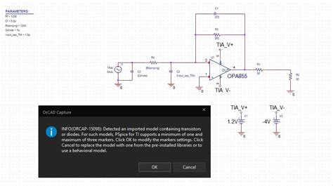 参考译文 Pspice For Ti：使用导入的 Ti Spice 文件时出错不在 Ti 库中 仿真、硬件和系统设计工具（参考译文帖）read Only 仿真、硬件和系统