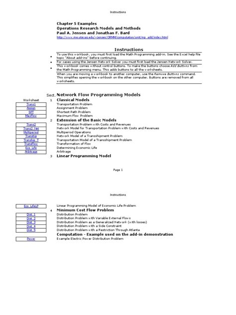 Instructions Chapter 5 Examples Operations Research Models And Methods