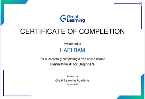 hari ram on linkedin greatlearningacademy greatlearning glacertificate