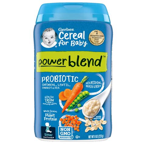 سرلاک پروبیوتیک جو دوسر نخود فرنگی هویج بدون شیر گربر6gerberماه غذای