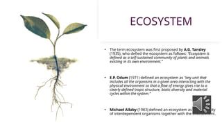 Ecosystem Its Structure And Functions PPT
