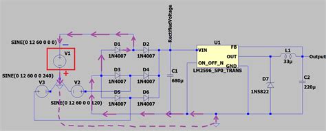 Rectifier Lm Voltage Regulator Not Providing Steady Voltage