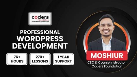 Wordpress Pro From Beginner To Expert Coders Foundation