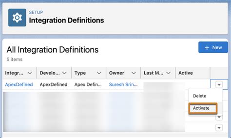 Create An Integration Definition