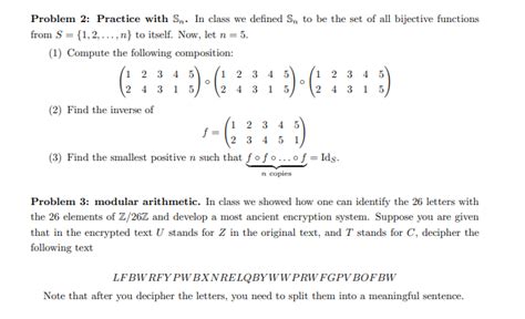 Solved Problem Practice With Sn In Class We Defined Sn Chegg