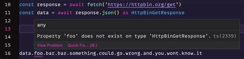 using generics in typescript to help with making network requests with