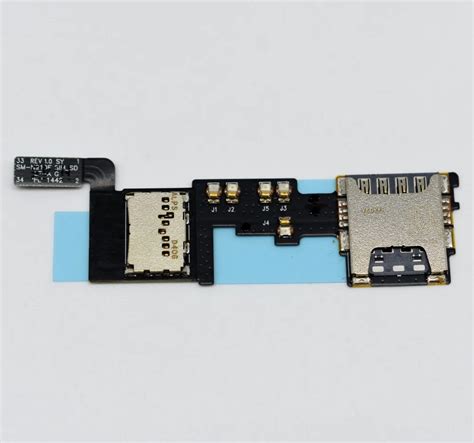 Sim Card Slot Micro SD Memory Card Slot Flex Cable Module Repair Parts For Samsung Galaxy Note