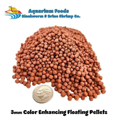 Color Enhancing Floating Pellets 3mm Small Medium Koi Goldfish