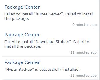 Package Center Failed To Install The Package