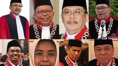 8 Hakim MK Tangani Sidang Sengketa Pilpres 2024 Intip Profil Dan Jejak