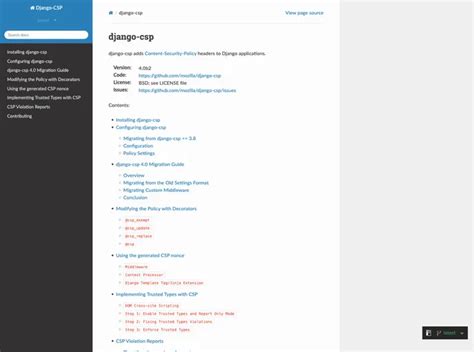 Django Csp By Mozilla A Django Template Built At Lightspeed