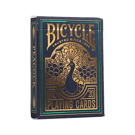 Bicycle Peacock Playing Cards Green Cold Foil Premium Playing Card
