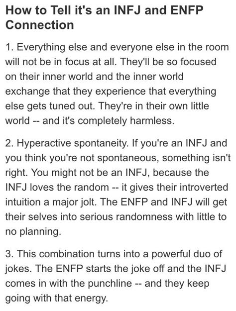 Enfp Infj Relationship
