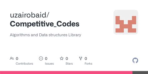Github Uzairobaidcompetitivecodes Algorithms And Data Structures
