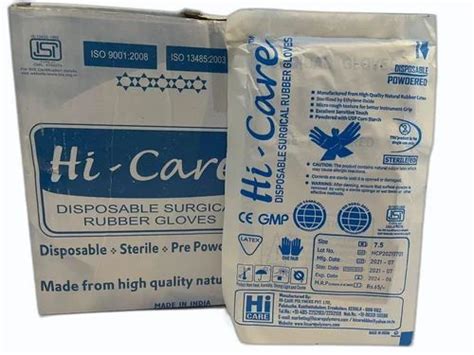 Latex Sterile Disposable Surgical Gloves 6 Inches At ₹ 95pair In Raipur