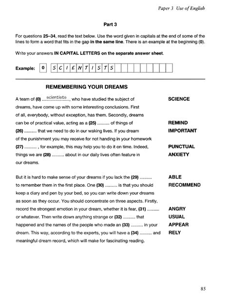 Benglish B2 Use Of English Test 4