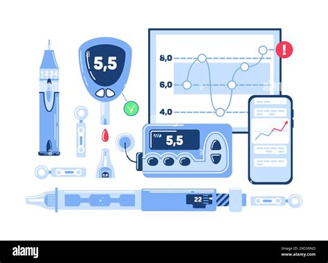Continuous Glucose Monitoring Stock Vector Images Alamy
