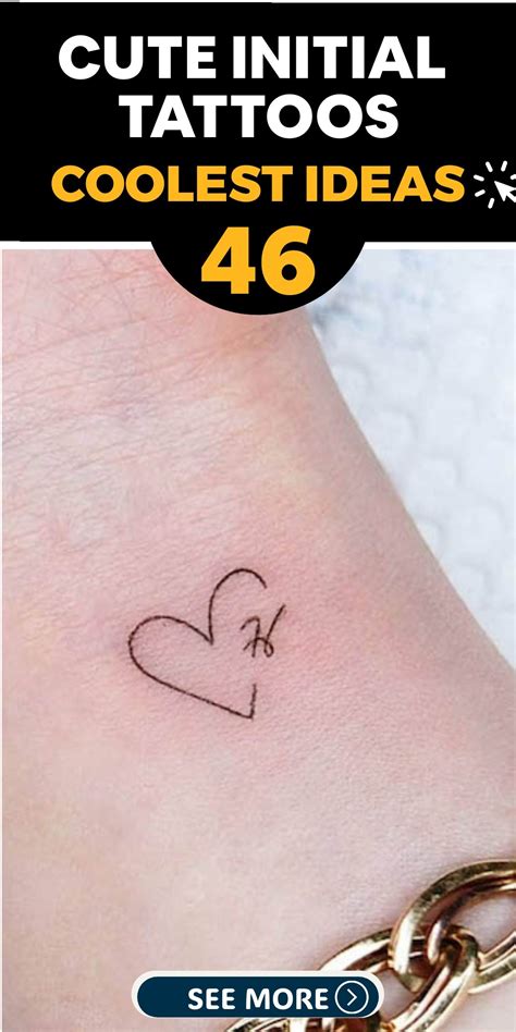 46 Unique Initial Tattoos For Men And Women Trending Tattoo Ideas