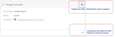 AEM Mobile AEMM Various Options In AEM Integrated With AEM Mobile On Demand Portal