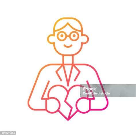 부부 및 가족 상담사 그라데이션 선형 벡터 아이콘 가족에 대한 스톡 벡터 아트 및 기타 이미지 가족 개념 그라데이션
