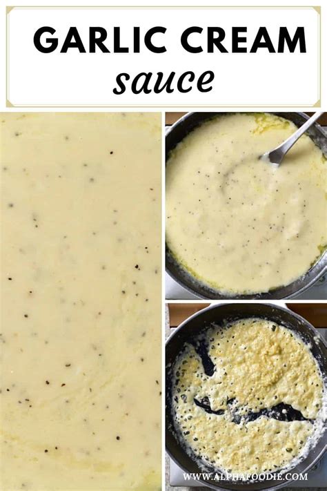 Garlic Cream Sauce Alphafoodie