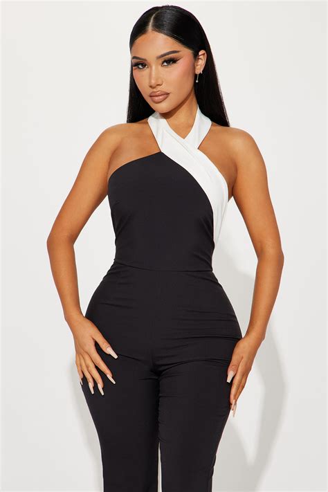 Special Occasion Jumpsuit Blackwhite Fashion Nova