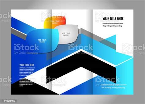 벡터 빈 세 겹 브로셔 인쇄 템플릿 디자인 삼중 밝은 소책자 또는 전단지 0명에 대한 스톡 벡터 아트 및 기타 이미지 0명 3단 브로슈어 공란 Istock