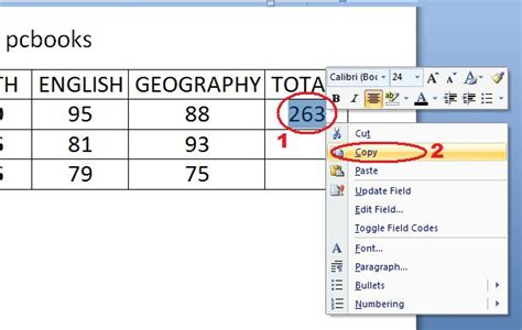 Microsoft Word Tutorial Making Calculation In A Table