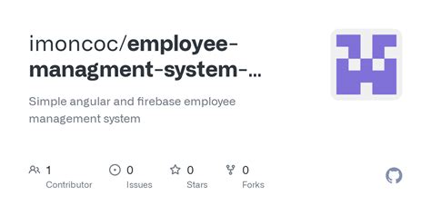 GitHub Imoncoc Employee Managment System Angular Simple Angular And