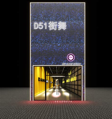 自助舞室设计社恐必去的霓虹街头风舞房星夜燕子 站酷zcool