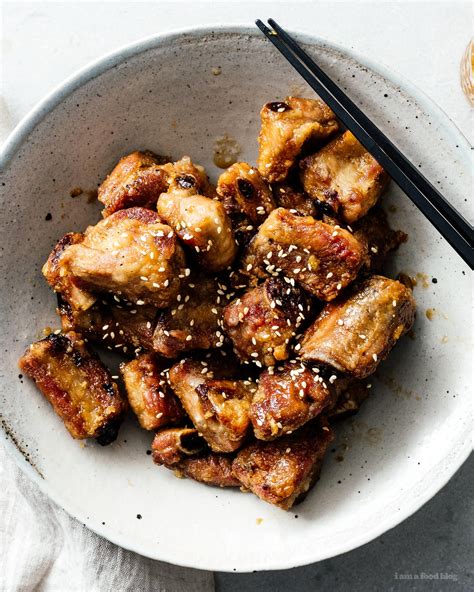 An Easy Oven Baked Crispy Honey Garlic Ribs Recipe · I Am A Food Blog I Am A Food Blog