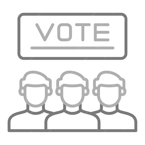 Un Grupo De Personas Con Un Cartel Que Dice Votar Vector Premium