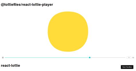 React Lottie Player 41 Codesandbox