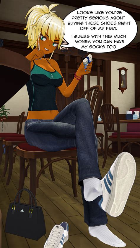 Buying Her Shoes Again Socks Version By Tehfogo On Deviantart