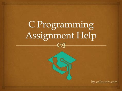 Ppt C Programming Assignment Help Powerpoint Presentation Free