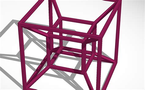 3d Design Tesseract Rotation Model 2 1 Tinkercad