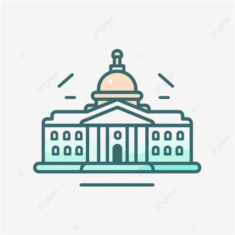 국회 의사당 건물 로고 Ai 벡터 정부 직계 아이콘 평면 아이콘 Png 일러스트 및 벡터 에 대한 무료 다운로드 Pngtree