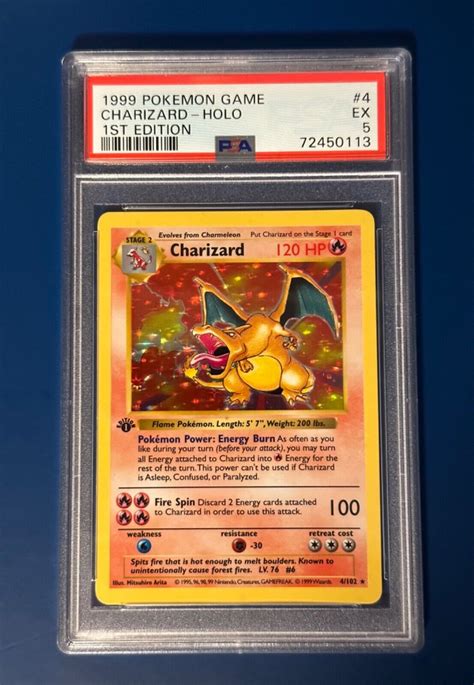 Mavin Pokémon st Edition Shadowless Charizard PSA Base Set Holo Pokemon Card