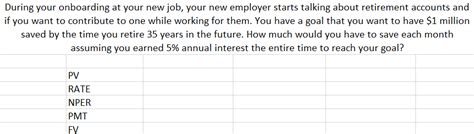 Solved Question Is Asking To Use Values Of Pv Rate Nper