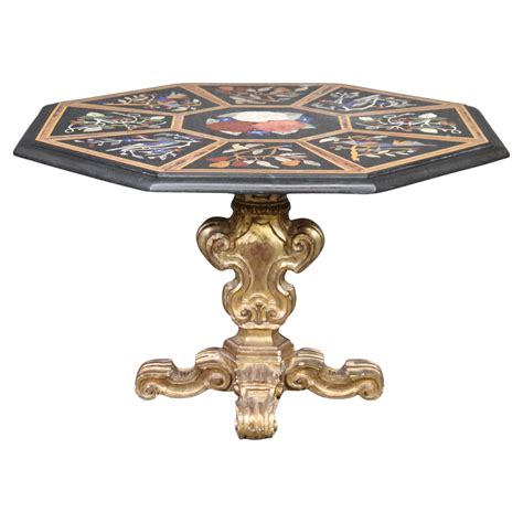 American Rococo Rosewood And Marble Turtle Top Center Table Circa 1850