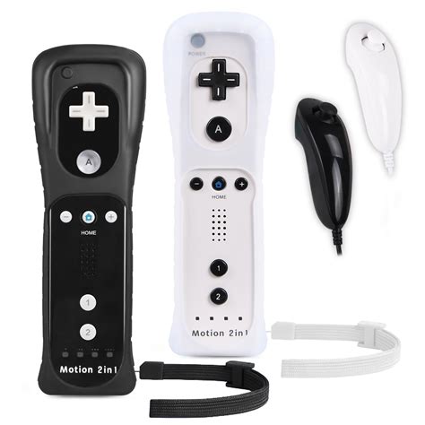 Techken Motion Plus Wii Controller 2 Packs With Nunchucks