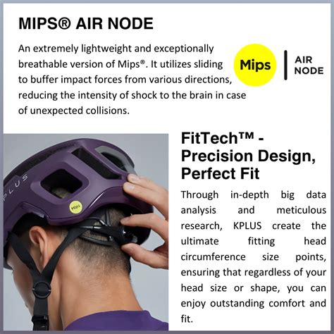 Kplus Nova Mips® Air Node Cycling Helmet Asian Fit 6 Colors