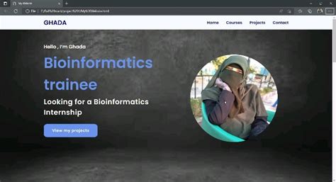 my portfolio website using html and css 💪🏻🔥 just the beginning ☺️ ghada